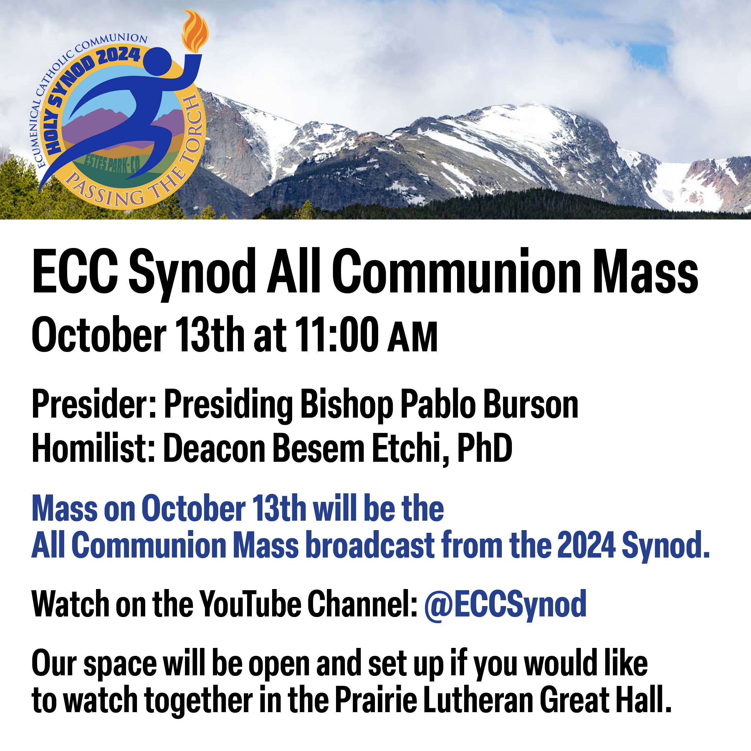 Synod All Communion Mass | Charis Ecumenical Catholic Community